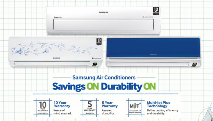 Samsung Launched New Range of Air Conditioners for Durability and Savings