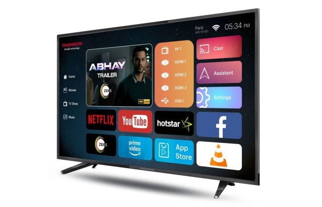 Thomson Launched India’s Only 40-Inch 4K Smart TV At Rs. 20999