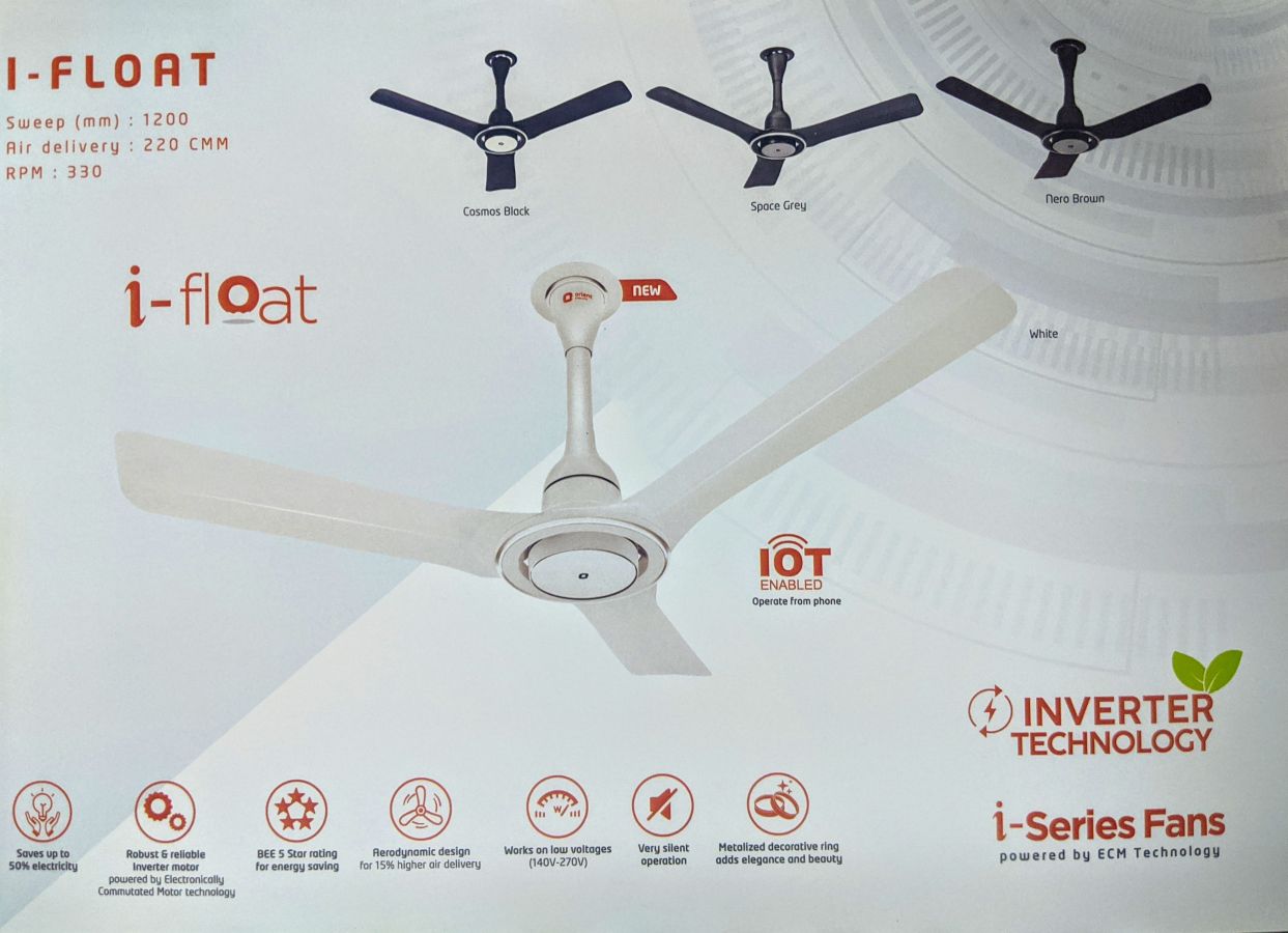 Orient Electric i-Float Review - Most Energy Efficient IoT Fan!