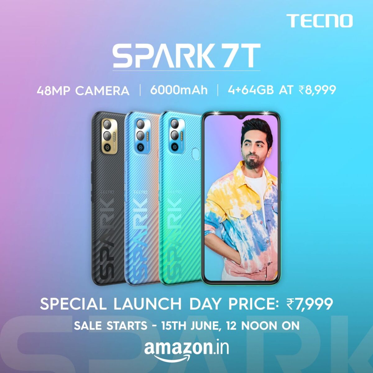 Tecno Spark 7T With 48MP Camera & 6000mAh Battery Launched in India